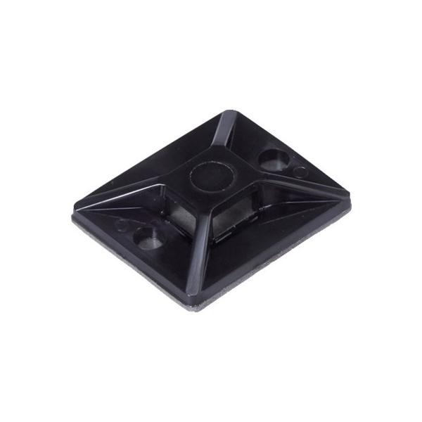 【発売日：2024年04月22日】特長●様々な被着体に確実に貼り付く超強力粘着テープを使用しており、アクリル、ＰＰ、塩ビ、各種ゴム材料への接着が可能です。●ネジ止め用穴付きです。用途●結束バンドを任意の場所の固定に。仕様●色：黒●縦(mm)...