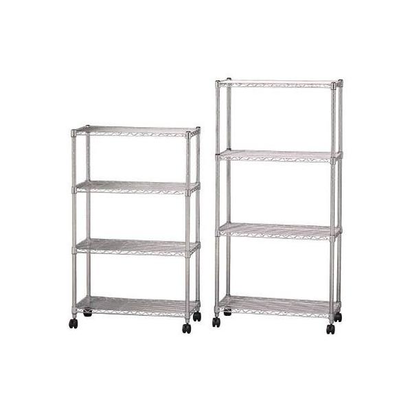 【発売日：2018年02月07日】【商品詳細】●クロームメッキ仕上げのラックです。●クギやねじを使わずに簡単に組み立てることができます。●当社のメタルラックセット品や別売パーツと組み合わせて、オリジナルのシステムラックも作れます。●棚の高さ...