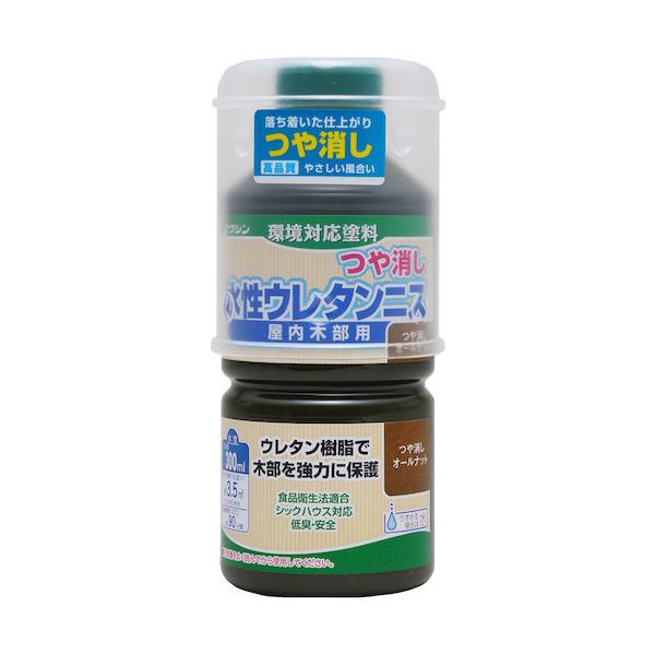 【発売日：2025年05月28日】特長●耐久性があり、低臭で安全な扱いやすい屋内用ニスです。用途●屋内木部仕上げ用仕様●色：つや消しオールナット●容量(L)：0.3●乾燥時間：(20℃)：約90分●塗り重ね回数：2回塗り●塗布面積(［［Ｍ２...