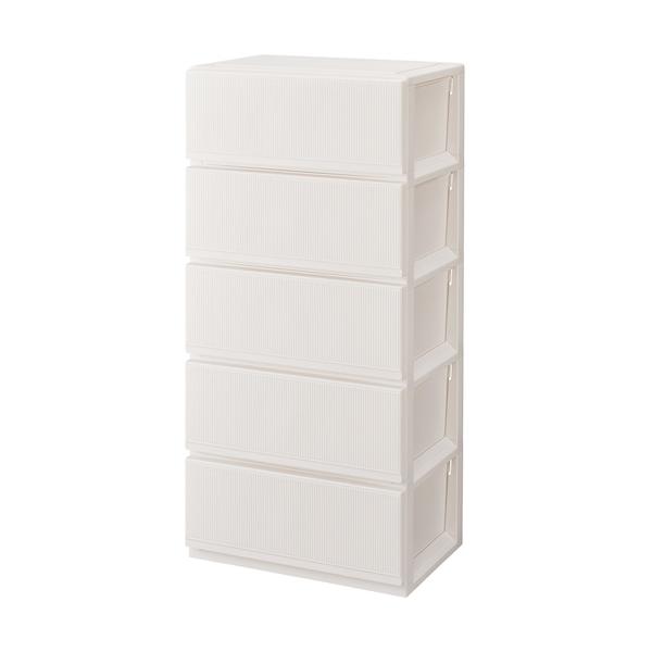 【発売日：2025年05月28日】特長●引出しがピタッと閉じるセルフクローズ機構を搭載しています。●組立ても工具不要で簡単です。●天板には丈夫なアルミ補強板を前後で2本付け、耐久性を強化しています。仕様●色：ホワイト●外形寸法(mm)間口：...