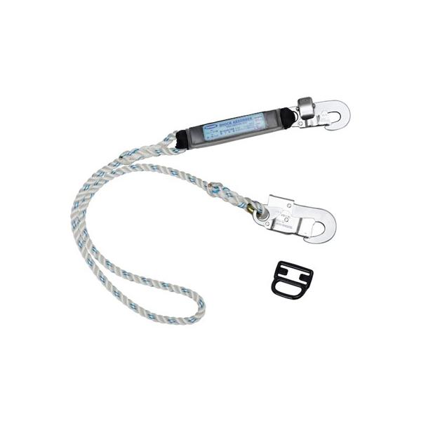 【発売日：2024年04月22日】特長●オーソドックスなナイロンロープ三つ打ちです。●柱上作業に適したフルハーネス用ランヤードで、構造物側フックに小型で軽量なフックを採用しています。●装備体重100kg以下の方用です。●第1種ショックアブソ...