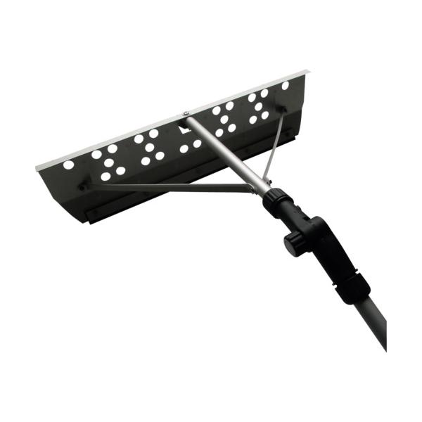 【発売日：2025年05月28日】特長●穴あき仕様でヘッドの軽量化と雪離れの良さを実現します。●角度は２段階調節（３０度・水平）ができ、６２ｃｍ幅のヘッドで作業性も良く、ひさしや屋根の積雪も素早く落とせます。●ひさしや屋根等への衝撃に優しい...