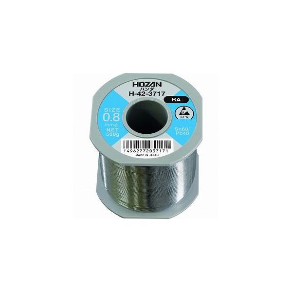 【発売日：2023年05月23日】【商品スペック】■特長・従来よりある錫鉛系はんだです。■用途・はんだ付け作業。■仕様・線径(mm)：0.8・フラックス特性：ROM1・成分(%)：Sn60/Pb40■仕様２・融点：183〜215℃・長さ(参...