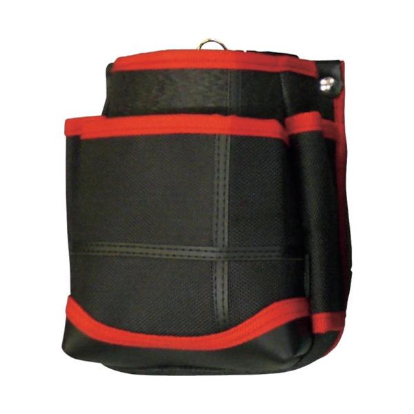【発売日：2023年11月13日】【商品スペック】特長●超軽量です。●五色展開でカラーコーディネートが楽しめます。●コンパクトな２段ポケットタイプです。用途●あらゆる職人の腰道具入れに。仕様●色：黒／赤●幅(mm)：180●奥行(mm)：9...