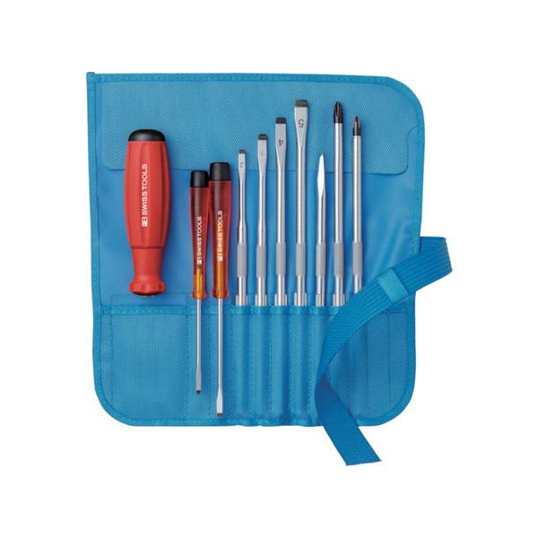 【発売日：2023年12月13日】【商品スペック】特長●便利な差替式ドライバーのセットです。用途仕様●カラー：ターコイズ仕様２●PBスイスツールズ差替式ドライバーセット9本組ターコイズ材質／仕上セット内容／付属品●ドライバーハンドル(821...