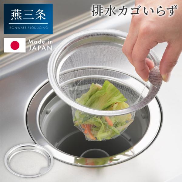 【発売日：2025年03月14日】【商品説明】本製品にゴミ受けネットをセットして、排水口に置くだけ。排水口のゴミ受けの掃除の手間が省けます。排水カゴのヌメリ・ニオイ・汚れといった掃除のストレスから解放されます。サビに強い素材「18-8ステン...