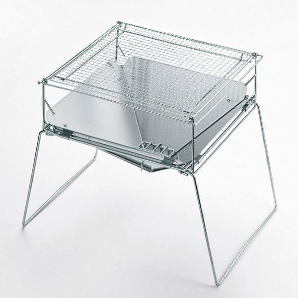 日本製 燕三条 燕三条製ステンレス焚き火台 グリルセット 代引不可