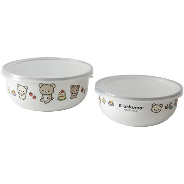 【発売日：2026年03月16日】■商品説明シンプルで愛らしい、リラックマのホーロー容器。料理の保存やちょっとした作り置きに丁度良い2サイズ。冷蔵庫の中でも目を引くかわいらしいデザイン。■商品仕様サイズ/12cm： 約φ130×135×55...