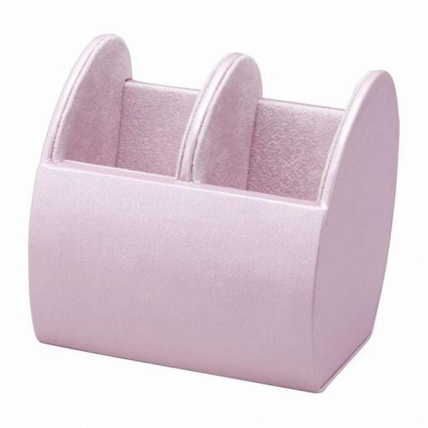 【発売日：2025年07月07日】【商品説明】2本入のメガネスタンドです。生産国:中国素材・材質:合板、合皮商品サイズ:内寸:(1本分)W50×D53×H90mm、外寸:W120×D93×H107mm重量:272g仕様:内貼り:ピンク