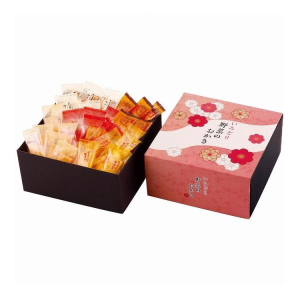 【発売日：2024年11月22日】【商品説明】国産もち米を使用、５種類（とまと、じゃがいも、ごぼう、とうもろこし、かぼちゃ）のお野菜が入ったおかきを便利な個包装にしてバラエティ豊かに詰合せました。原材料表記もち米（国産）、植物油脂、南瓜粉末...