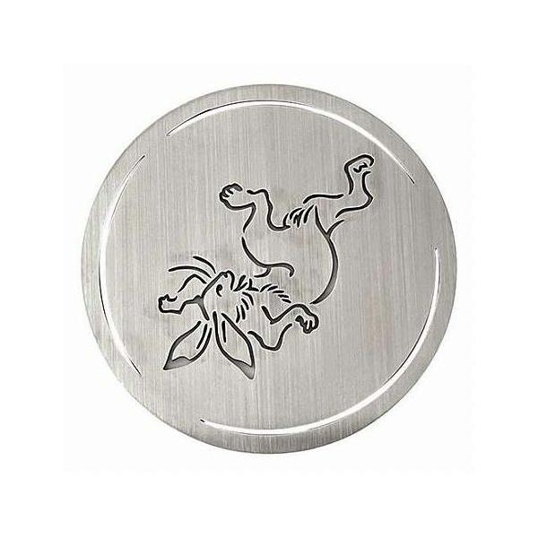 【発売日：2026年02月10日】和のモチーフを金属でモダンに。鳥獣戯画の兎をモチーフにしたステンレス製コースター。飲み物の下に敷くだけで、和の空気が漂います。・サイズ : 直径95mm×厚さ2mm・素材 : ステンレス・仕上げ : ヘアラ...