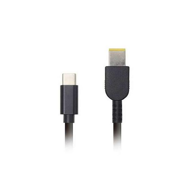 【発売日：2026年02月27日】PD対応USBType-C搭載ACアダプタで、角型充電端子を搭載するノートPCなどを充電できるケーブルです。・ケーブル長:約1.5m・コネクタ:ACアダプタ(DC入力)側端子…USBType-Cオス、PC接...