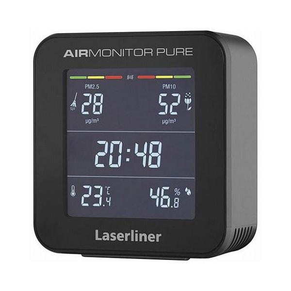 【発売日：2022年12月02日】【商品説明】■PM2.5/PM10の濃度が高くなると音とカラーバーでお知らせ。■湿度・温度・時計表示■ナイトモード。夜間はディスプレイを暗くします。室内空気環境を“見える化”Laserlinerエアーモニタ...