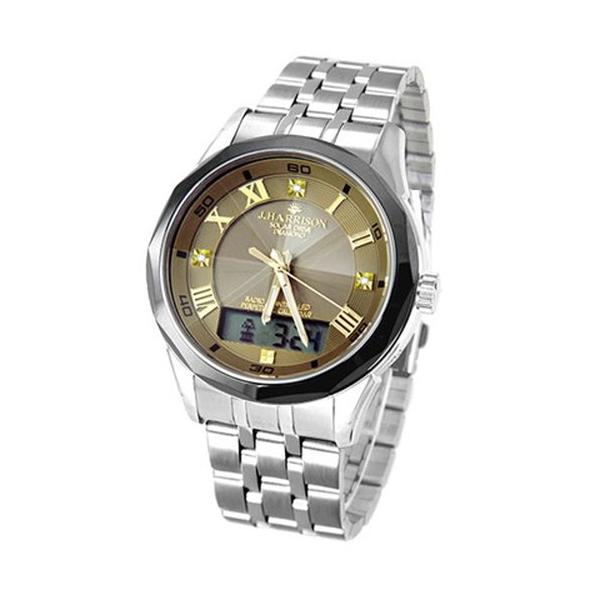 【発売日：2024年11月14日】風防はキラキラ輝く"8面カット"のクリスタルガラス。ソーラー・光発電パネルを使用した電波式腕時計特長●ムーブ仕様・国産ソーラーパネル・光発電パネルを使用。電池交換は不要です。・3針時刻表示+月・日・曜デジタ...