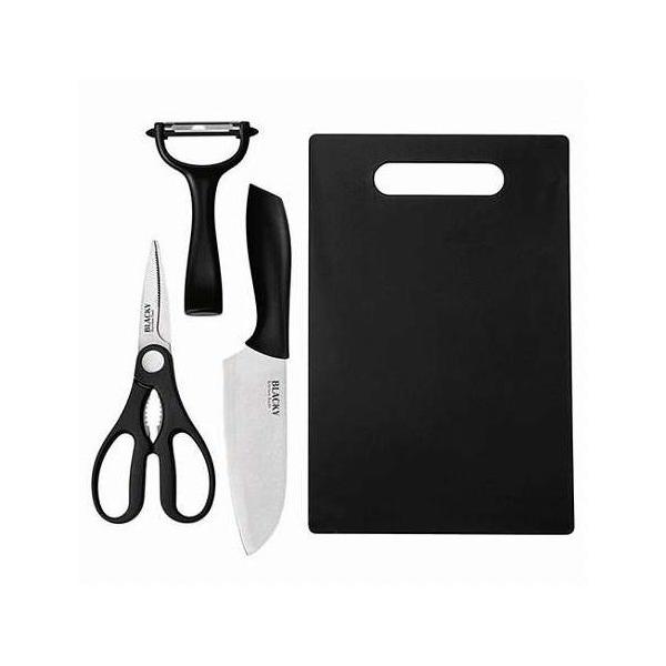 【発売日：2026年02月10日】キッチン4点セット三徳包丁/小三徳サイズで扱いやすい。キッチンはさみ/ストレート刃とカーブ刃の組み合わせで切りやすい。材質(三徳包丁) : 刃部…ステンレス刃物鋼、ハンドル…ポリプロピレン(耐熱温度100℃...