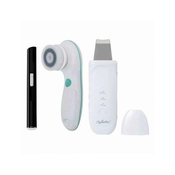 【発売日：2026年02月10日】フェイスケアセット水と超音波の振動でお肌のお手入れができるウォーターピーラーとやさしい肌触りで清潔にフェイスケアができるフェイシャルクリーナー、簡単にまゆげの長さもそろえてカットできるマユコーム付のフェイス...