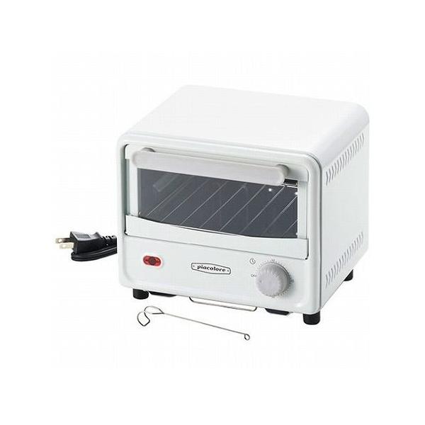 【発売日：2025年02月17日】ピアコローレミニオーブントースターホワイト特長ちょっと小さめでオシャレな調理家電。レトロ風カラーで日常に彩りを。ミニサイズのオーブントースター。角型食パンが1枚入るコンパクトなタイプなので、置きやすく場所に...