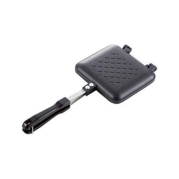 【発売日：2020年11月04日】焼き目がサクサクホットサンドメーカーさくっとあつあつのホットサンドが作れます。本体はフッ素樹脂加工なのでお手入れも簡単です。●サイズ:35×15×3.2cm●材質:アルミニウム合金、フッ素樹脂加工●本体重量...