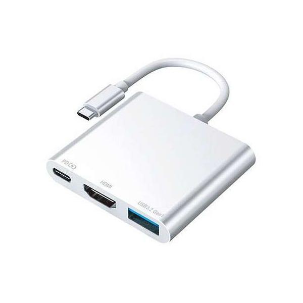 【発売日：2026年02月27日】PD90Wに対応しており、パソコンを充電しながらHDMI(4K30Hz)、USBType-A(1ポート)の接続ができる3in1ドッキングステーションです。●カラー:シルバー●コネクタ形状:Type-C●搭載...