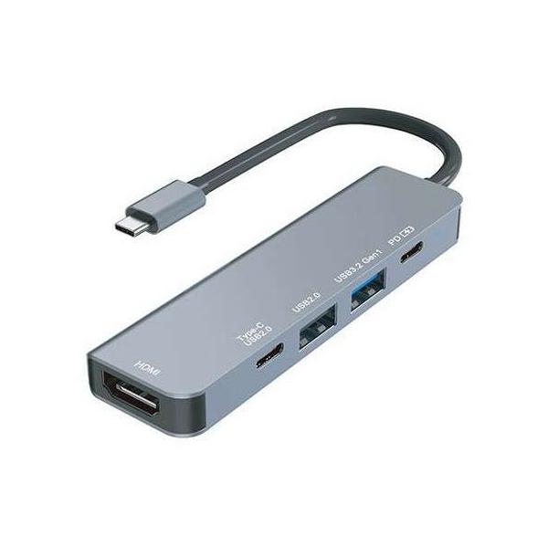 【発売日：2026年02月27日】PD90Wに対応しており、パソコンを充電しながらHDMI(4K30Hz)、USBType-C(1ポート)、USBType-A(2ポート)の接続ができる5in1ドッキングステーションです。●カラー:シルバー●...
