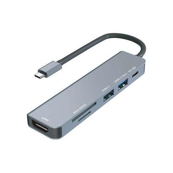 【発売日：2026年02月27日】PD90Wに対応しており、パソコンを充電しながらHDMI(4K30Hz)、USBType-A(2ポート)の接続ができ、microSD/SDカードリーダーを搭載した6in1ドッキングステーションです。●カラー...