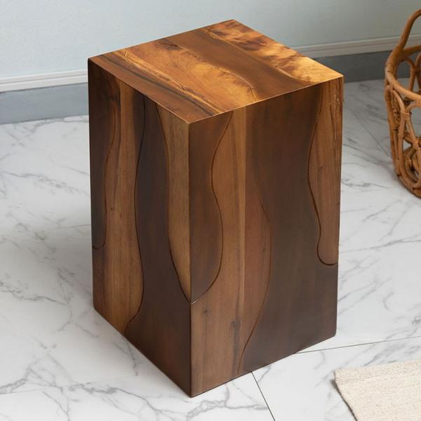 【発売日：2024年07月12日】■商品サイズ幅28×奥行28×高さ48cm■素材天然木化粧繊維板(モンキーポッド) ラッカー塗装■生産国インドネシア