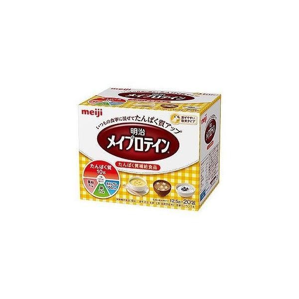 【発売日：2022年05月24日】商品概要メーカー：明治商品名：【軽】明治メイプロテイン（12．5ｇ×20包入）区分：食品内容量：12．5ｇ×20包商品概要：【栄養機能食品（亜鉛）】いつもの食事に混ぜてたんぱく質アップ。たんぱく質補給食品J...