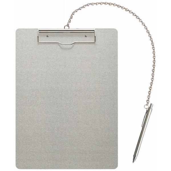 【発売日：2024年06月24日】●アルミ製で軽くて持ちやすい■サイズ奥行24×幅295高さ407材質板面：アルミ(アルマイト加工),クリップ部チェーン：ステンレス(SUS430) ペン：ステンレス(SUS430)
