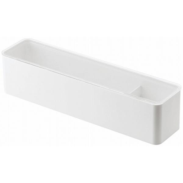 【発売日：2024年06月24日】●埃やゴミが気にならない！中身が見えて使いやすい蓋付きのカトラリーケース。お箸やカトラリー、爪楊枝や箸置きなども一括収納。スリムだからキッチンカウンター上にも置けます。深さが異なる仕切り付きで爪楊枝や箸置き...