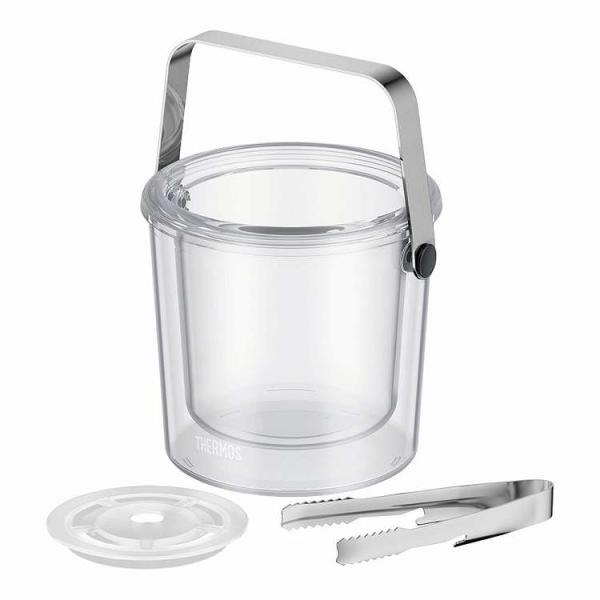 【発売日：2026年02月09日】●氷を長時間キープでき、結露しにくい二重構造。●スタッキング可能なので収納場所に困りません。●アイストング付。●洗浄機対応●容量(L):1.4