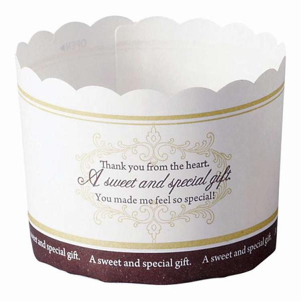 【発売日：2026年02月09日】●・内面にPETをラミネートしていますので、油にじみを低減しカップデザインを活かしてスイーツを引き立てます。