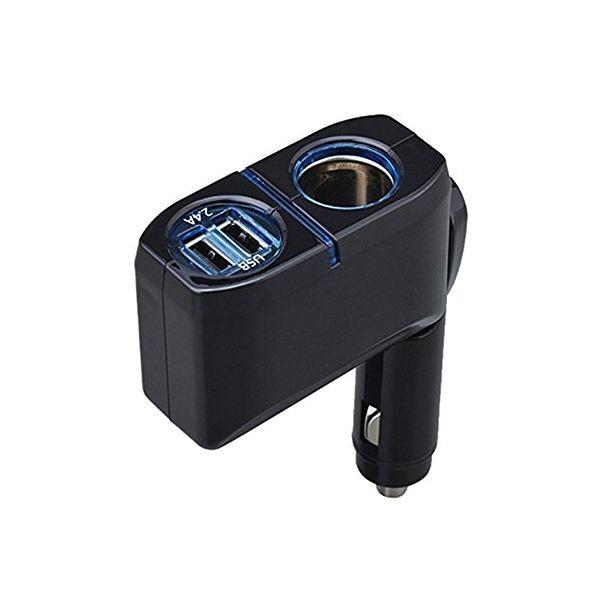 【発売日：2017年06月30日】セイワ 1DC＋2USBダイレクトソケット F274JANコード： 4905339054747ブラック/最大72W/USB2.4ADC12Vソケットが1口、USBポートが2口付いた増設ソケットです。首振り角...