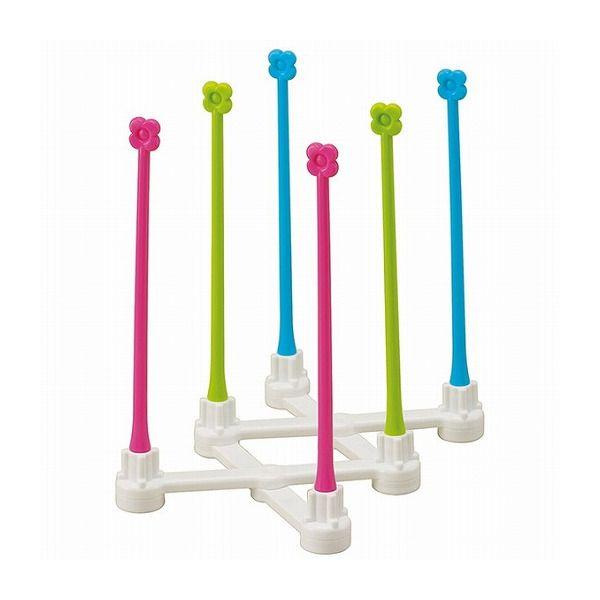 【発売日：2022年11月07日】【商品詳細】ペットボトルや牛乳パック、リサイクル容器などを干して乾かせるちょっと干しに便利なスタンド♪チャック袋やほ乳ビンなど、衛生的に使いたいもの専用の乾燥スタンドとしても重宝使いたいスペースや干す物に合...