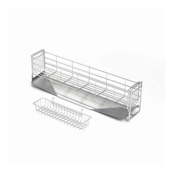 【発売日：2025年09月01日】●シンクサイドのわずかなスペースに設置できる水切り。【商品情報】●スライド式なので、洗い物の量に応じて便利に使えます。●斜めトレーなので、水が溜まらず衛生的で手間がかかりません。●取り外して洗えるので、お手...