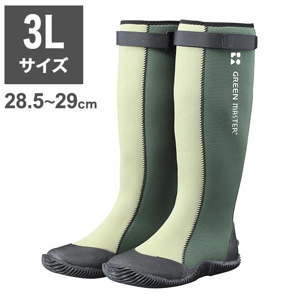 【発売日：2022年11月29日】サイズ:3L【商品説明】軽くて伸縮性の良い合成ゴムを使用。独自開発の靴底により高いグリップ力を発揮します。防水加工により、濡れた足場でも安心してご使用いただけます。【サイズ（ｃｍ）】28.5〜29.0【材質...