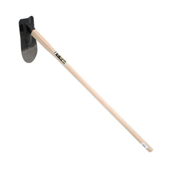 【用途】鍬。【機能・特徴】土づくり作業用です。【材質】●頭部：刃物鋼。●柄部：木。【商品サイズ】奥行1060×幅140×高さ300mm　重量1380g【注意事項・その他】本来の用途以外には使用しないで下さい。使用前には本体あるいは部品にがた...