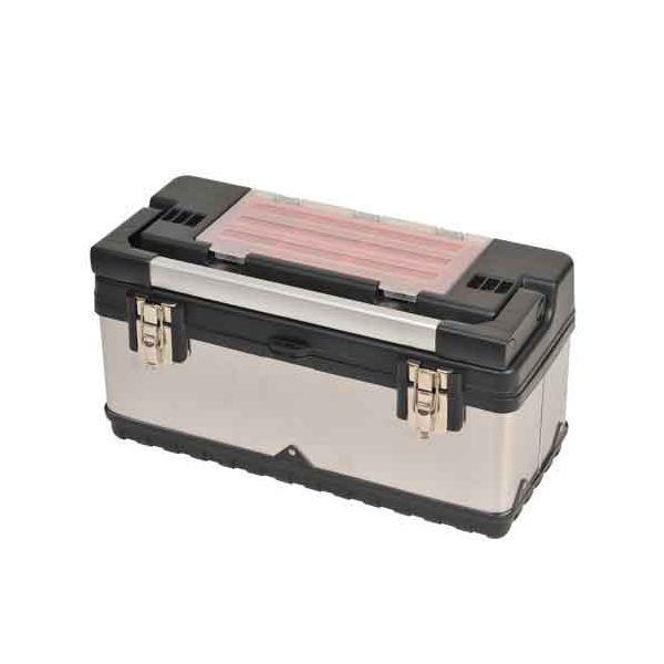 【発売日：2022年01月18日】【商品特長】【用途】道具・工具・小物の収納。【機能・特徴】ステンレスボディで、強度とデザイン性を兼ね備えています。収納時に便利なインナートレー付です。細やかな物の分別収納が可能なパーツケース付です。【仕様】...