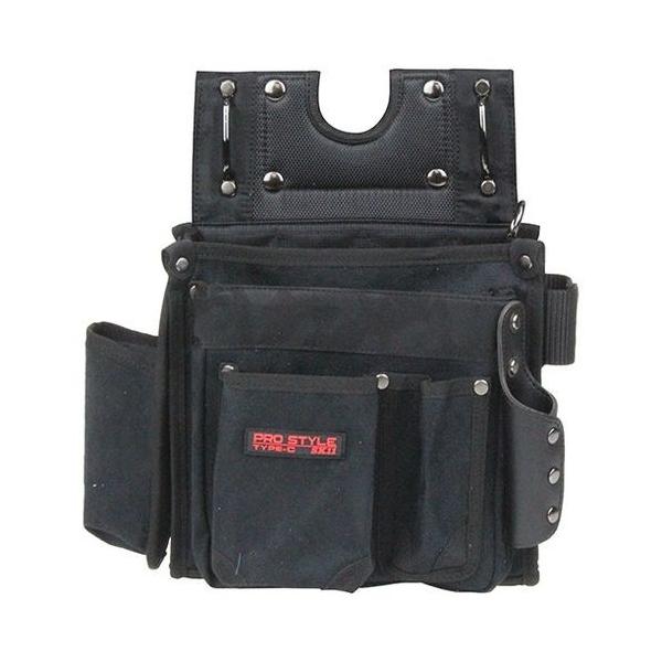 【発売日：2019年07月17日】【用途】道具・工具・釘などの収納。【機能・特徴】肌触りが柔らかなスエード調の素材です。耐久性に優れ、使い勝手の良い仕様です。1段目ポケットは金槌などがさせ、取り外しも可能です。2段目ポケットは釘締めなどが差...