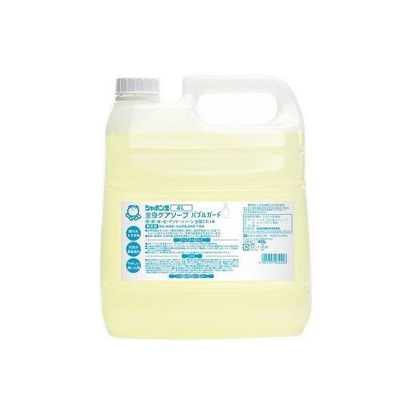 【発売日：2025年04月10日】【商品詳細】素肌にやさしいシンプル処方。優れたすすぎ性でスッキリ。髪もきしみにくい独自処方。成分:水、カリ石ケン素地商品区分:化粧品メーカー名:シャボン玉販売生産国・加工国:日本内容量:4000mL