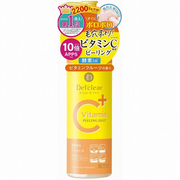 【発売日：2024年02月19日】【商品説明】ピーリング市場１０年連続売上Ｎｏ．１のＤＥＴクリアシリーズから、ビタミンＣ配合の〈ビタミンフルーツの香り〉が登場！超浸透型と呼ばれるビタミンＣ誘導体ＡＰＰＳとブライトニング効果に優れたビタミンＣ...