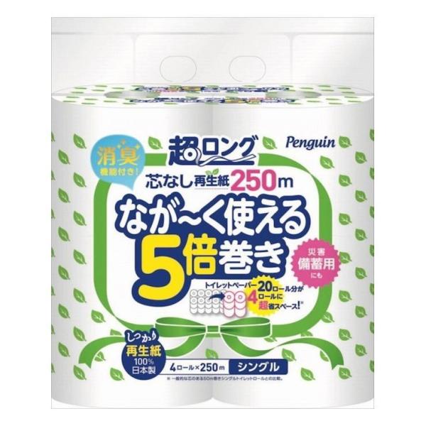 【発売日：2020年10月07日】こちらの商品は単品商品が3個セットでの販売となります。長巻き　超ロングシリーズがリニューアル　消臭機能付き商品区分:日用雑貨品・他製造国:日本メーカー名:丸富製紙サイズ/容量:4巻単品JAN:4902727...