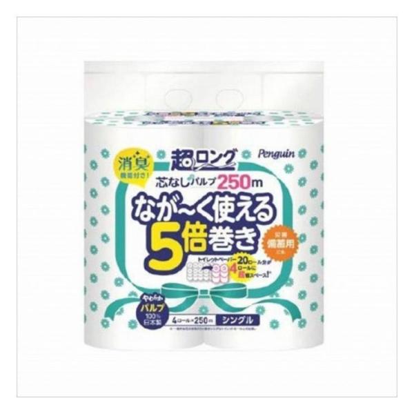 【発売日：2020年10月07日】こちらの商品は単品商品が3個セットでの販売となります。長巻き　超ロングシリーズがリニューアル　消臭機能付き商品区分:日用雑貨品・他製造国:日本メーカー名:丸富製紙サイズ/容量:4巻単品JAN:4902727...