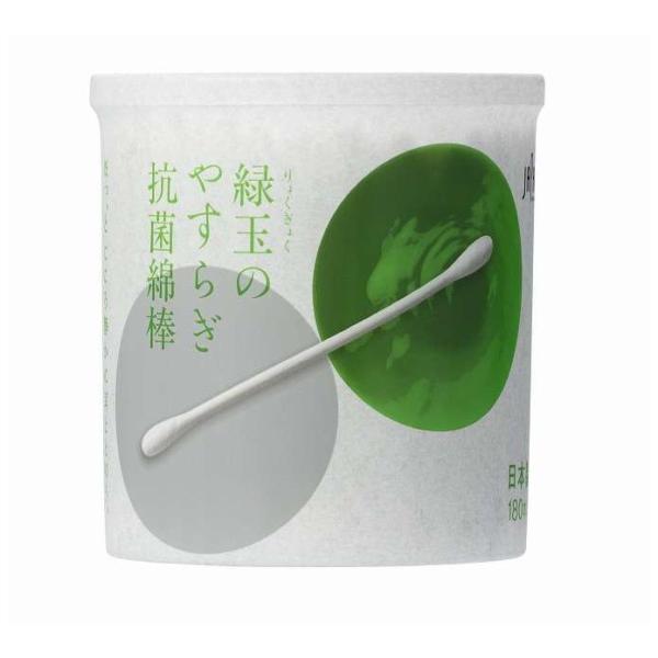 【発売日：2026年03月31日】【商品詳細】和をイメージするパッケージデザイン。お茶をイメージする天然カテキン由来抗菌。日本製。成分:抗菌剤：カテキン脂肪酸エステル、綿球：綿、軸：紙メーカー名:平和メディク生産国・加工国:日本内容量:180本