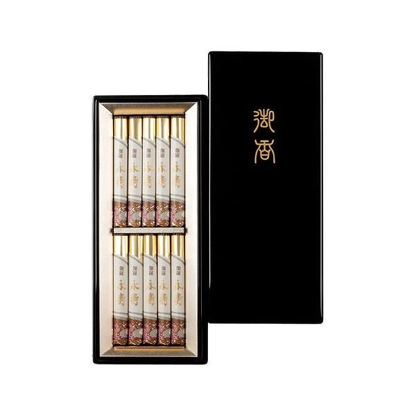 【発売日：2022年08月02日】【商品説明】いにしえより珍重されてきた高貴な香木伽羅の幽玄な香りのお線香。重厚な塗箱に納めました。遥か永遠の時の流れを想い、やすらぎを祈る。そんな願いを込めて名付けられた「永寿」。お線香本来の良さにこだわり...