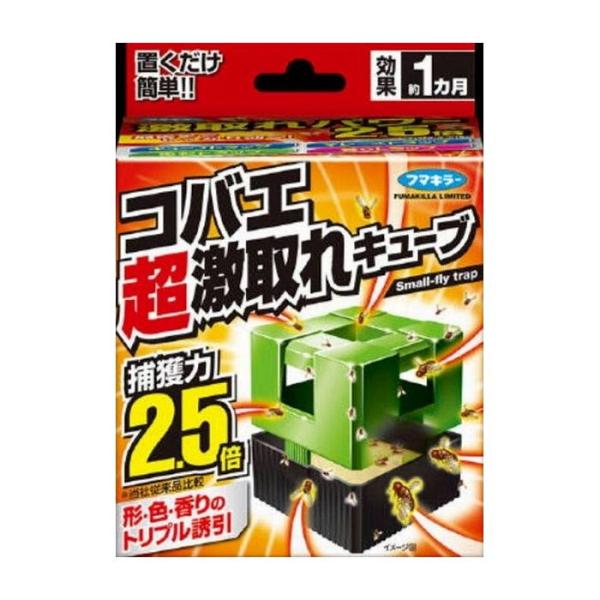 【発売日：2020年09月03日】●コバエを視覚的に誘引するキューブ型。●コバエが好む緑と黒のツートンカラー。●コバエの好きな酢と酒にアミノ調味料を加えた特選誘引剤で強力誘引。商品区分:日用雑貨品・他製造国:日本メーカー名:フマキラーサイズ...