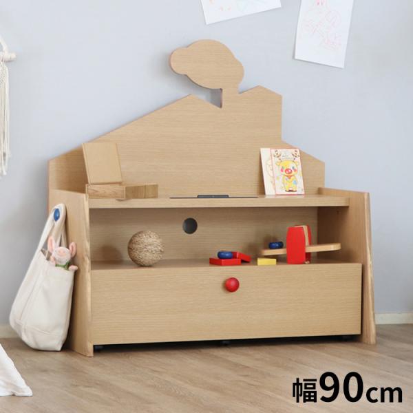 【発売日：2023年10月11日】■商品サイズ幅90×奥行38.2×高さ90cm天板部分：幅86.4×奥行21cm 中間オープン内寸：幅86.5×奥行29.5×高さ17cm 引出内寸：幅81×奥行26.5×高さ12cm■素材天板(塗装)：プ...