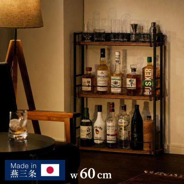 【発売日：2026年06月15日】【商品情報】■サイズ約幅60×奥行13×高さ79cm■材質フレーム：スチール(メラミン焼付塗装)棚板：ラバーウッド材(オイルステイン塗装)■製品重量約5.2kg■耐荷重棚板1段あたり約10kgまで 合計約3...