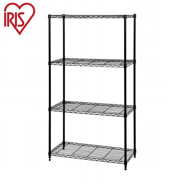 【発売日：2023年10月11日】【商品説明】■スッキリ配置できるアジャスター仕様です。■資料やカタログの陳列整理に用いることができます。■色:ブラック■間口（mm）:750■奥行（mm）:350■高さ（mm）:1430■棚段数（段）:4■...