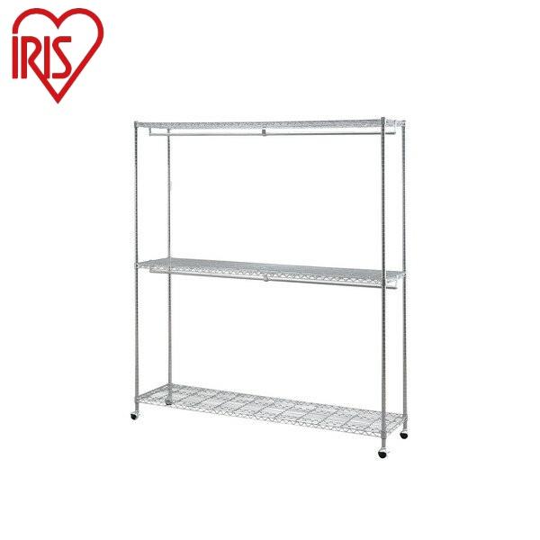 【発売日：2023年10月11日】【商品説明】■上下2段でたっぷり衣類を掛けられる収納力抜群のメタルシェルフワードローブです。■高耐荷重でオフィスでの使用にもおすすめです。■ハンガーパイプや棚板の組み替え、別売パーツでオリジナルのワードロー...