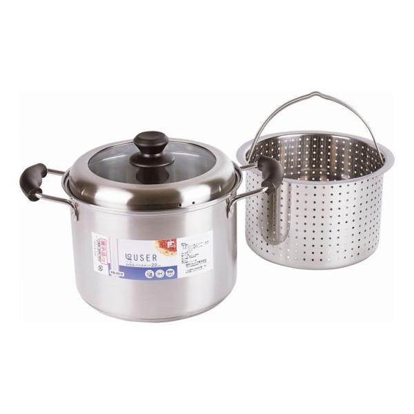 【発売日：2026年01月22日】アルミ圧着三層底の熱伝導と丈夫さが合わさったポット。調理中の様子が見える、ガラス窓付きの蓋。十分な高さと湯切りのカゴで楽に茹でられる。【セット内容】商品（約6.2L）235×345×220mm【商品サイズ】...